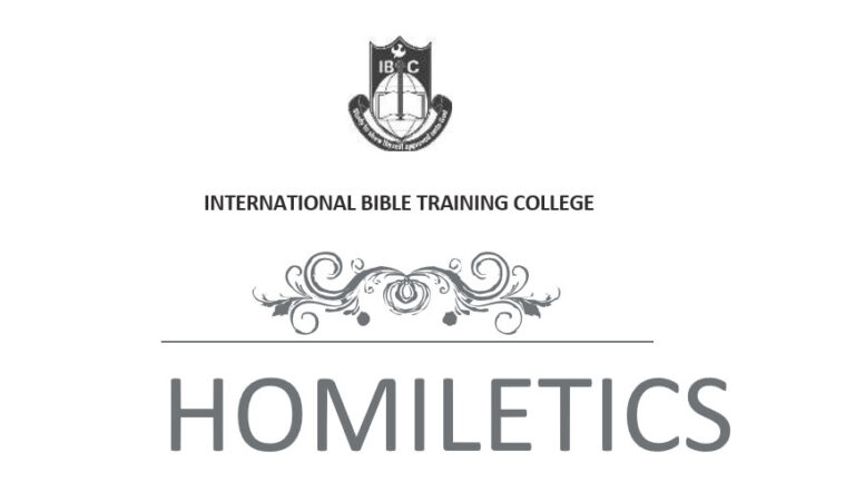 Homiletics - International Bible Training College